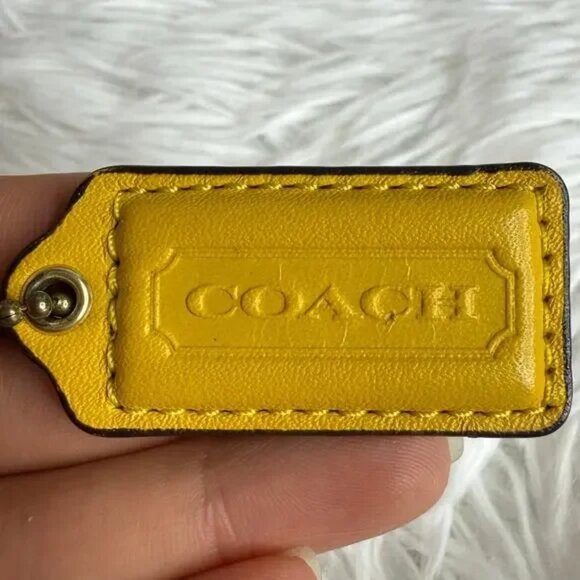 Coach | Bags | 5 Coach Yellow Fob Bag Charm Hang Tag Hangtag Guc | Poshmark